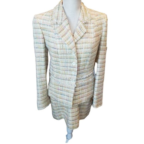 Kaspar | Jackets & Coats | Vtg Y2k Granny Core Kaspar Tweed Eyelash ...